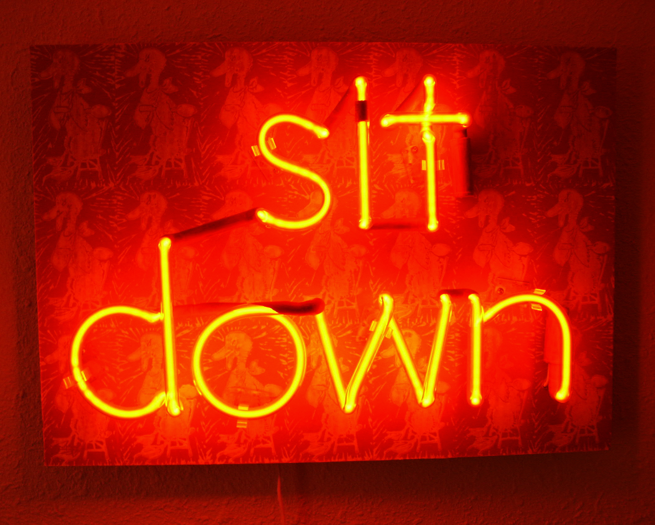 Sit Down Neon Signs Signs Sit Back